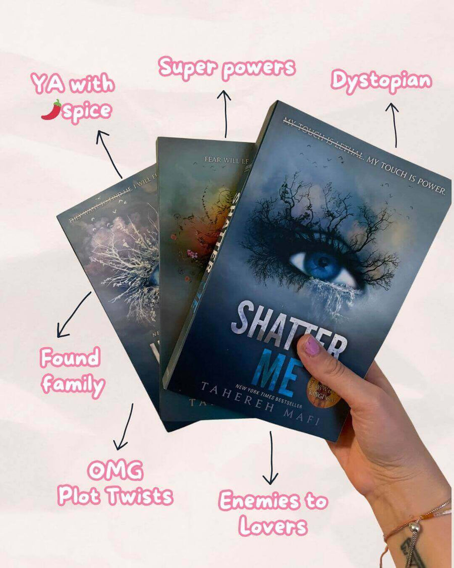 Shatter Me Series by Tahereh Mafi Book Review Recap