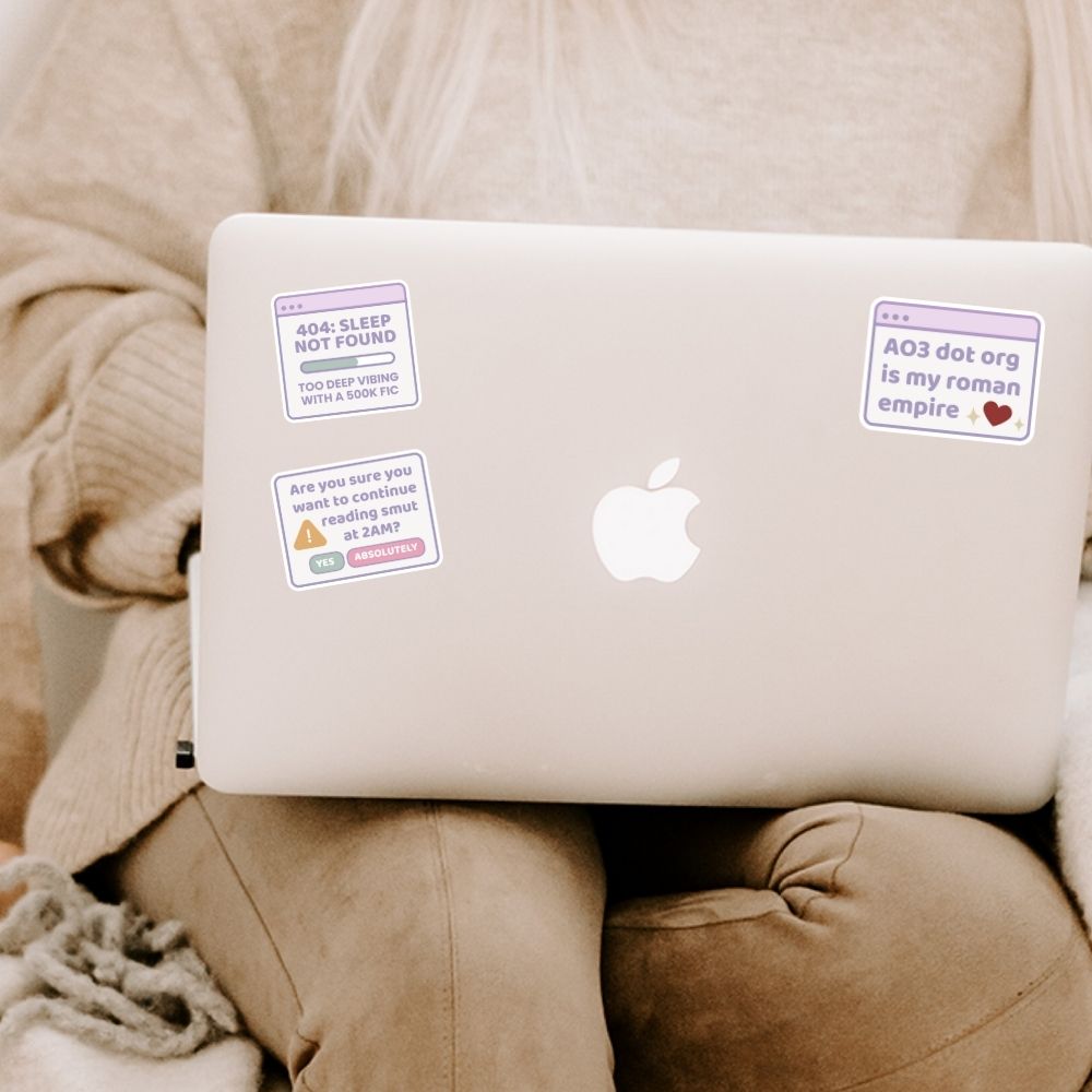 Fanfic Stickers for AO3 Readers | Cute Fandom Merch