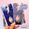 Quicksilver Foiled Bookmark with Tassel - Handmade